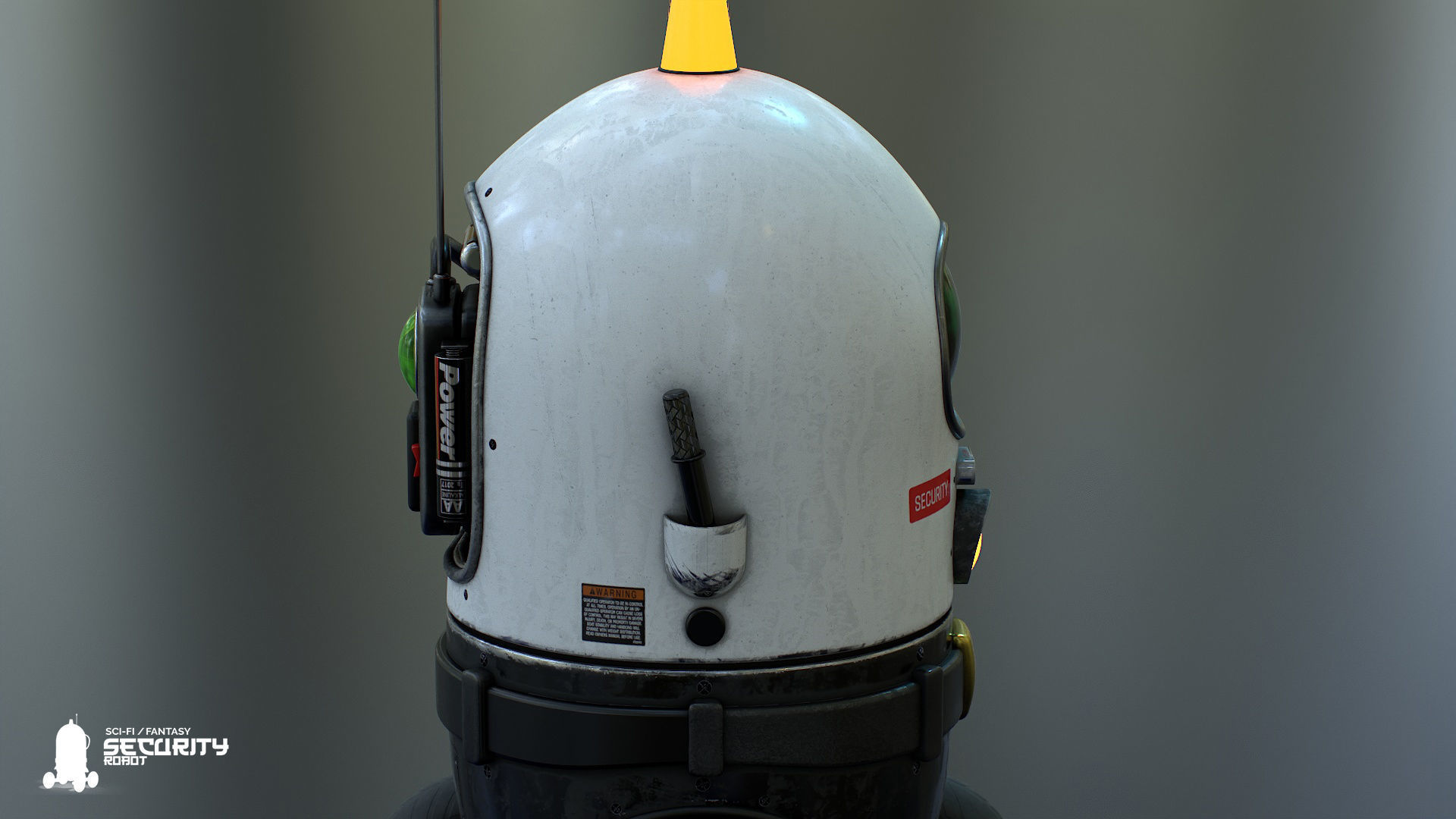Sci-Fi Fantasy Security Robot 3D model | CGTrader