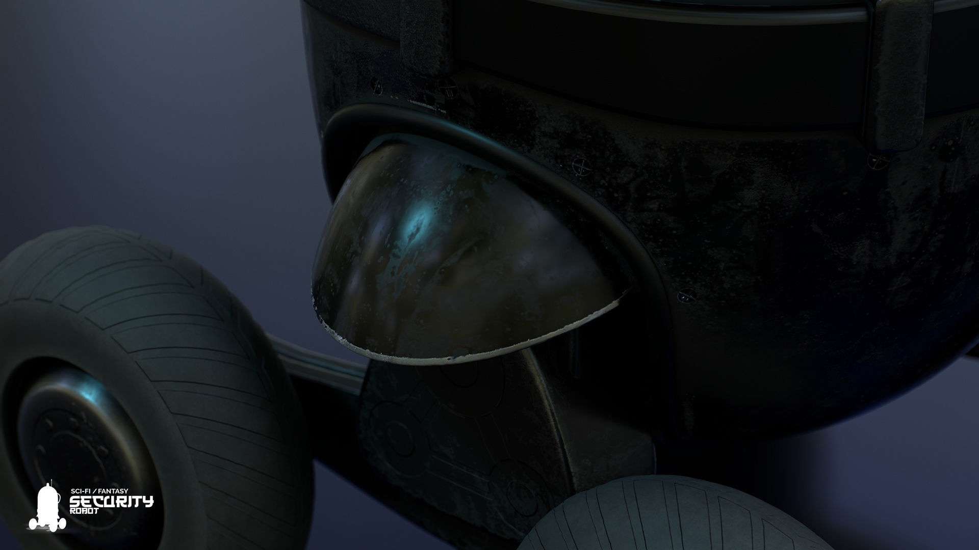 Sci-Fi Fantasy Security Robot 3D model | CGTrader