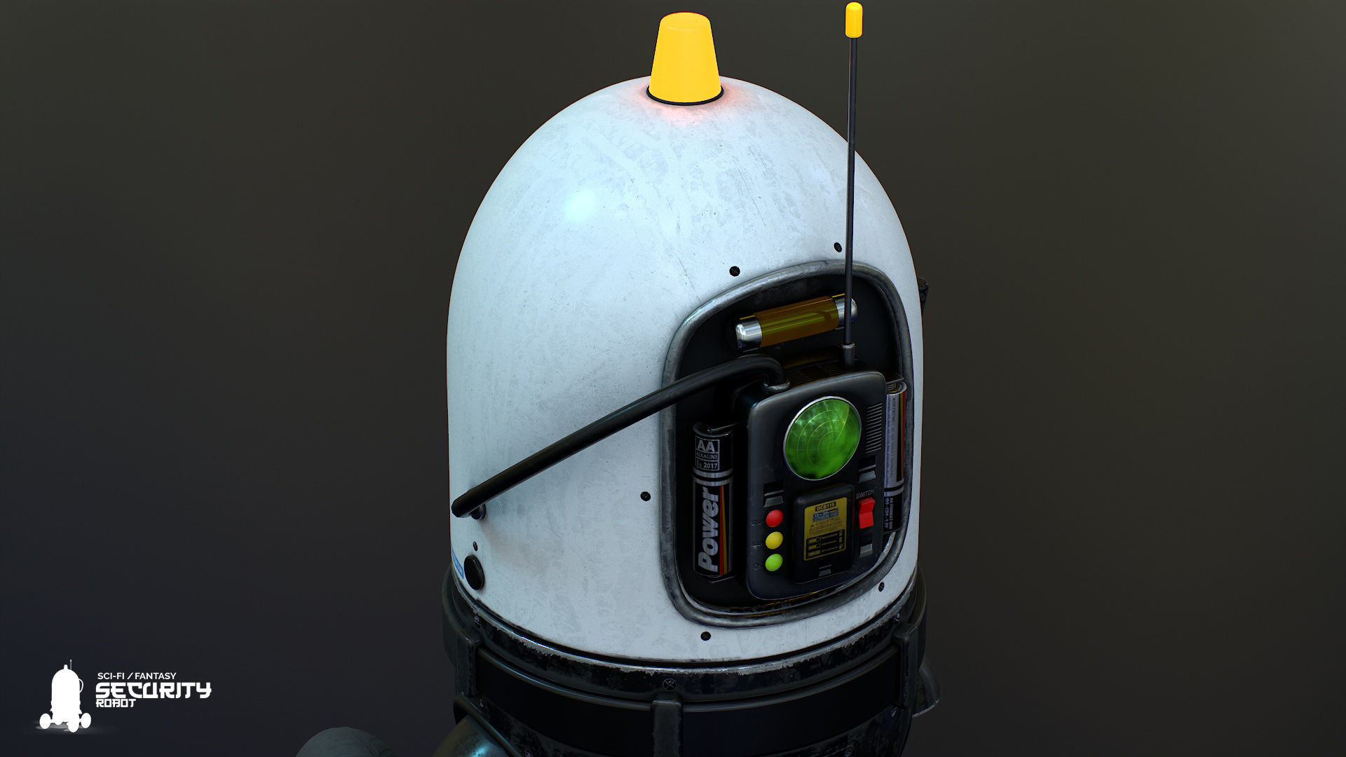 Sci-Fi Fantasy Security Robot 3D model | CGTrader