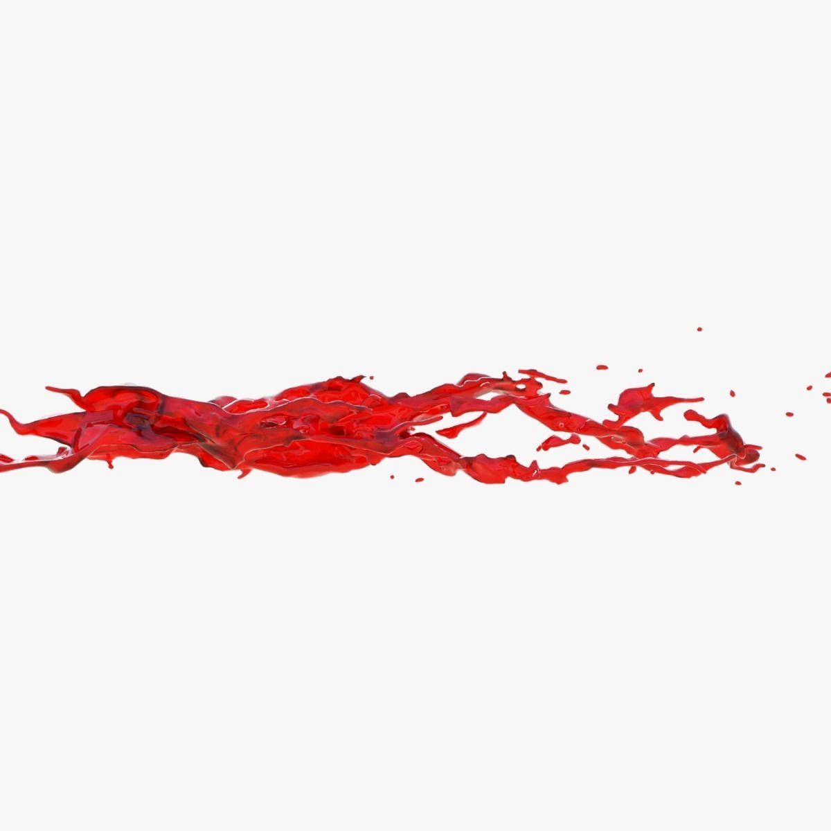 Animated Blood Splash 4 3D model animated | CGTrader