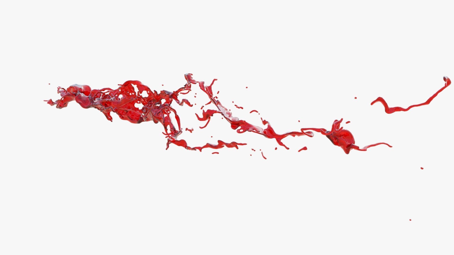 Animated Blood Splash 4 3D model animated | CGTrader