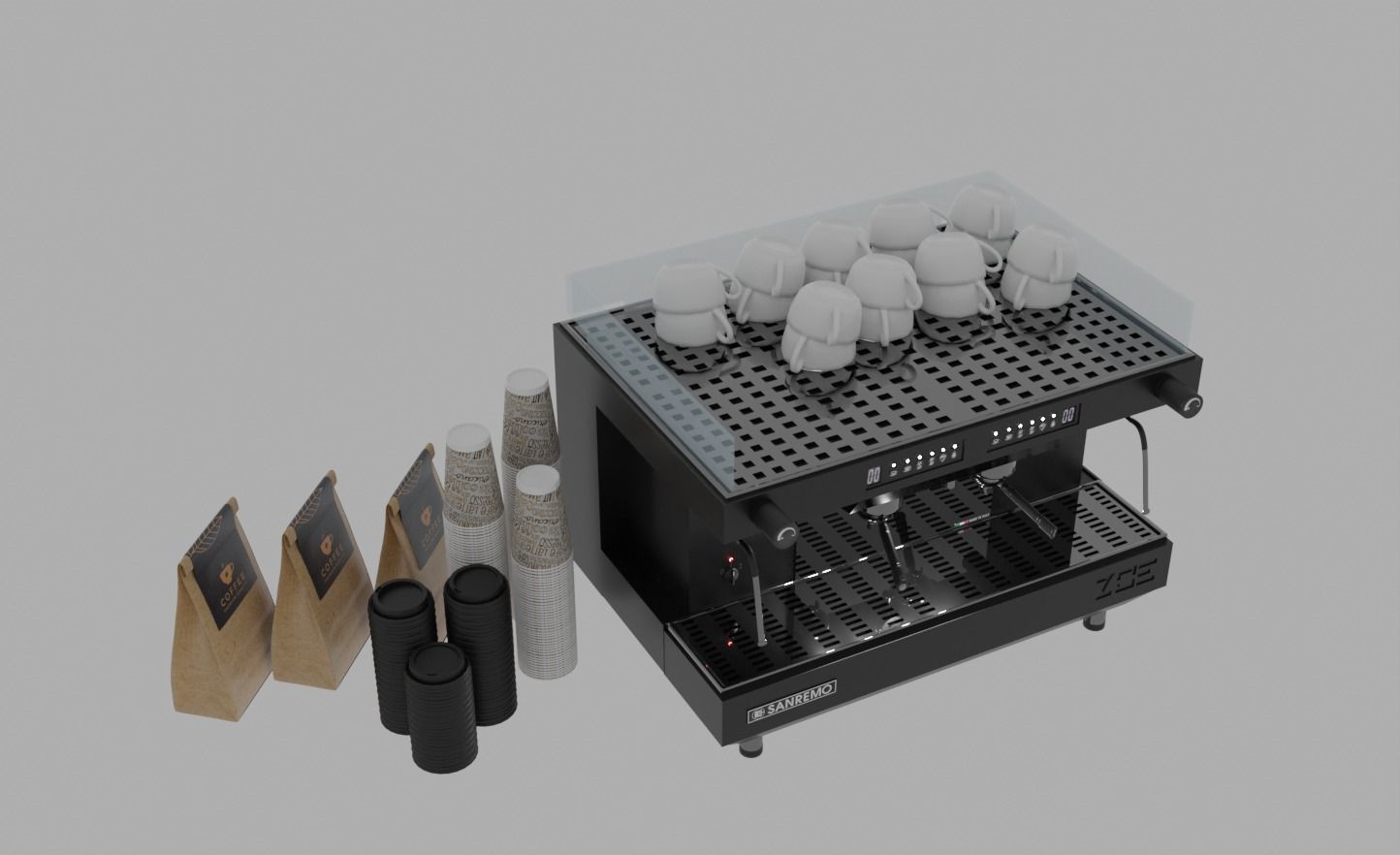 Sanremo Zoe Competition Professional Coffee Machine 3D Model 3D model ...