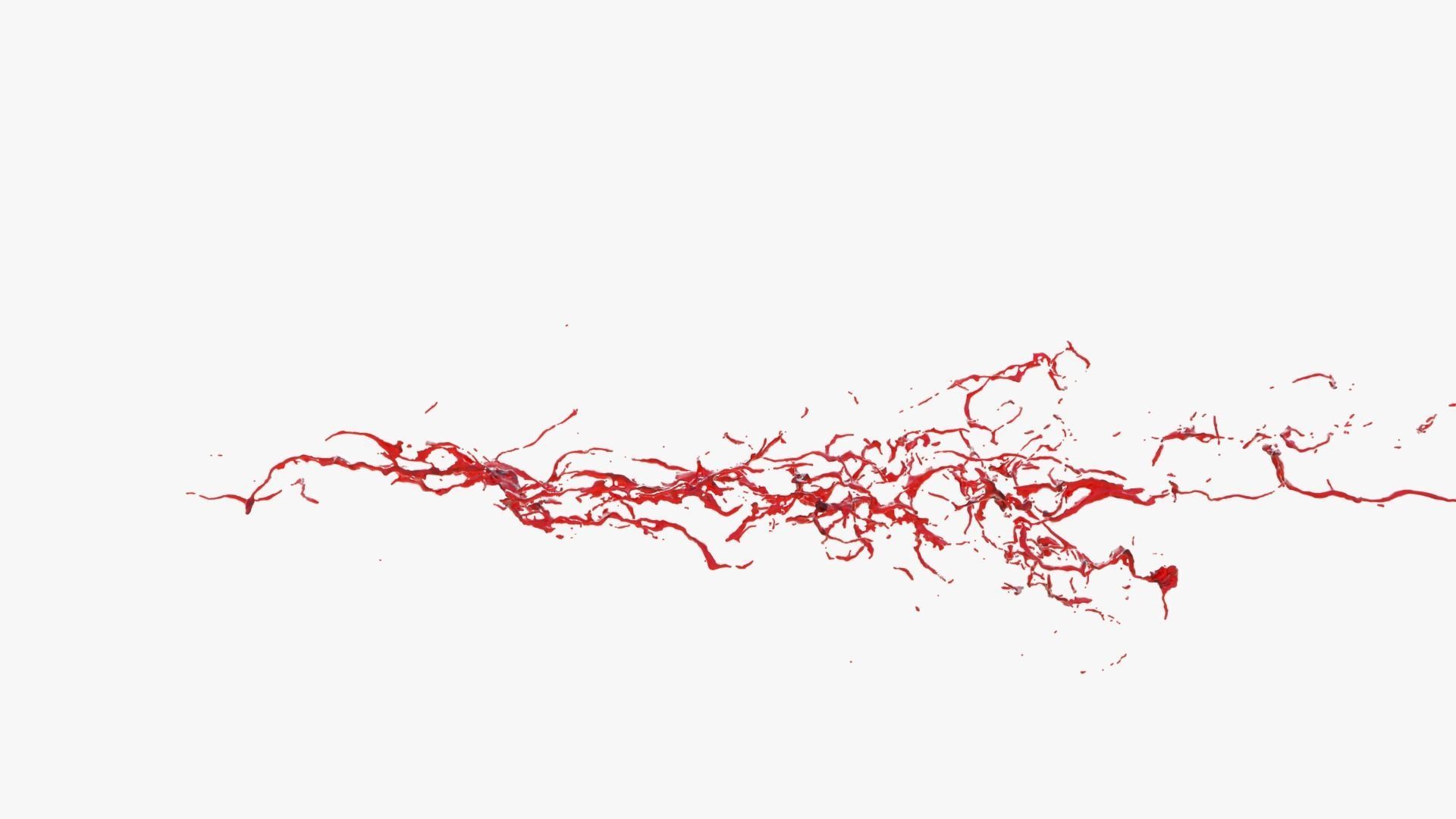 Animated Blood Splash 2 3D model animated | CGTrader