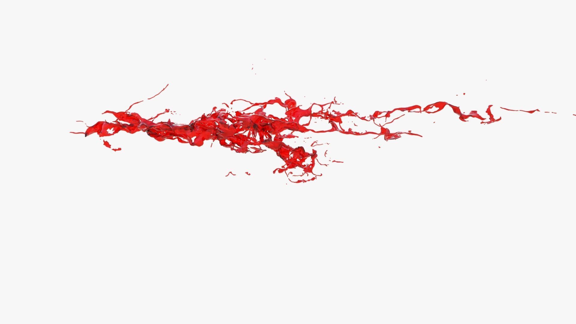 Animated Blood Splash 2 3D model animated | CGTrader