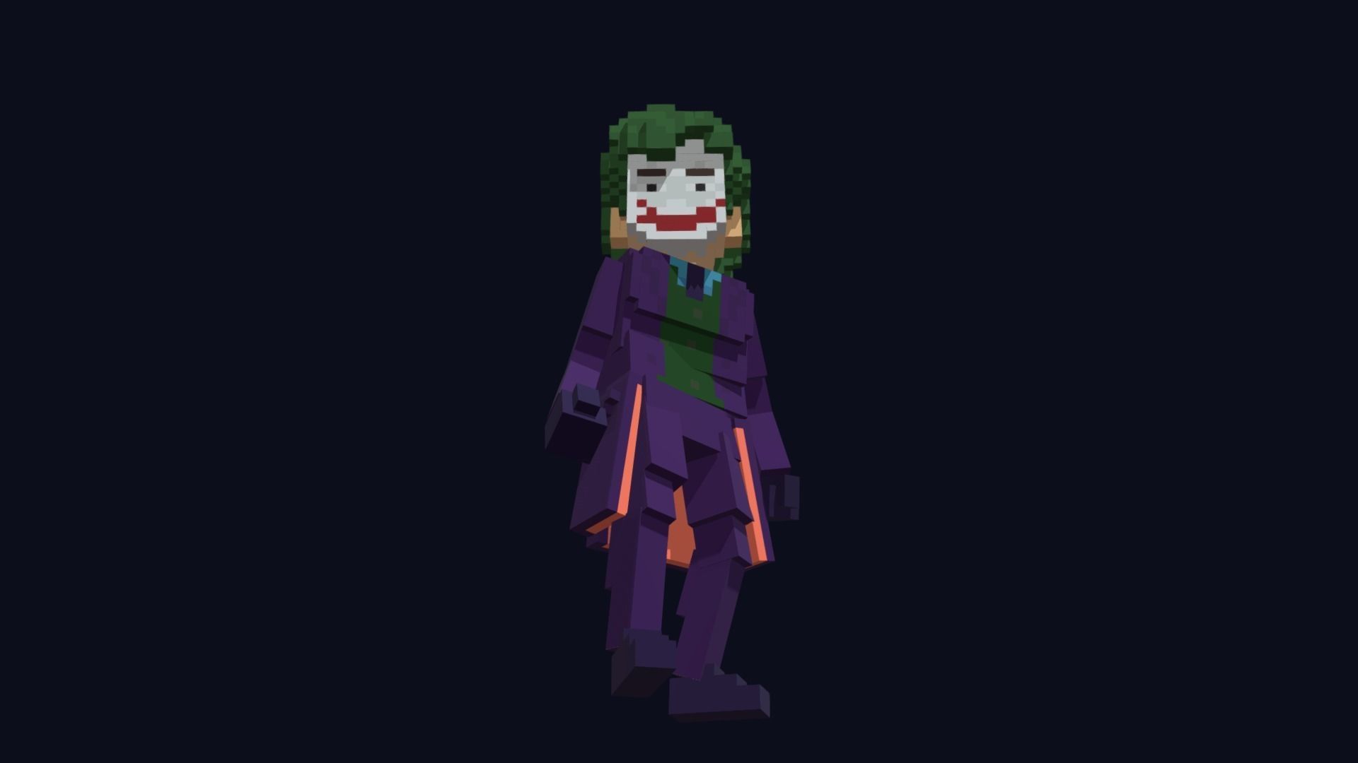 3D model Joker Character - 3D Voxel Model VR / AR / low-poly | CGTrader