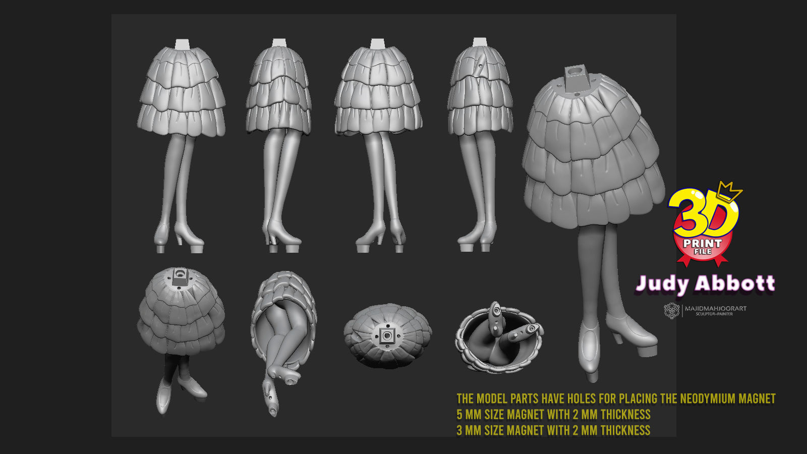 Judy Abbott - 3D Print Model-Ready for 3D print 3D model 3D printable | CGTrader