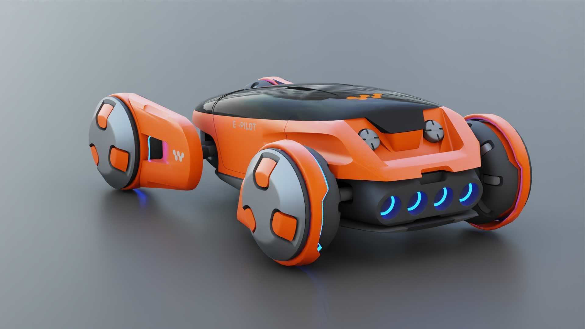 ORBIT VEHICLE RIGGED 3D model rigged | CGTrader