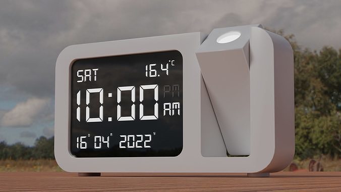 Digital Alarm Clock 3D model | CGTrader