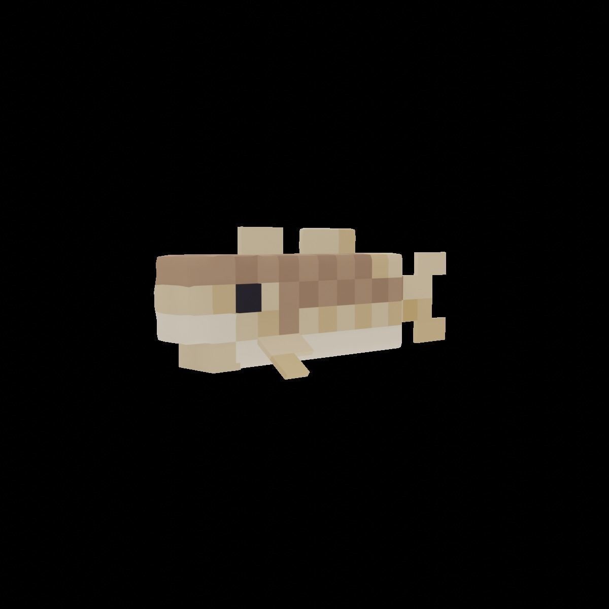 3D model Minecraft Cod VR / AR / low-poly | CGTrader