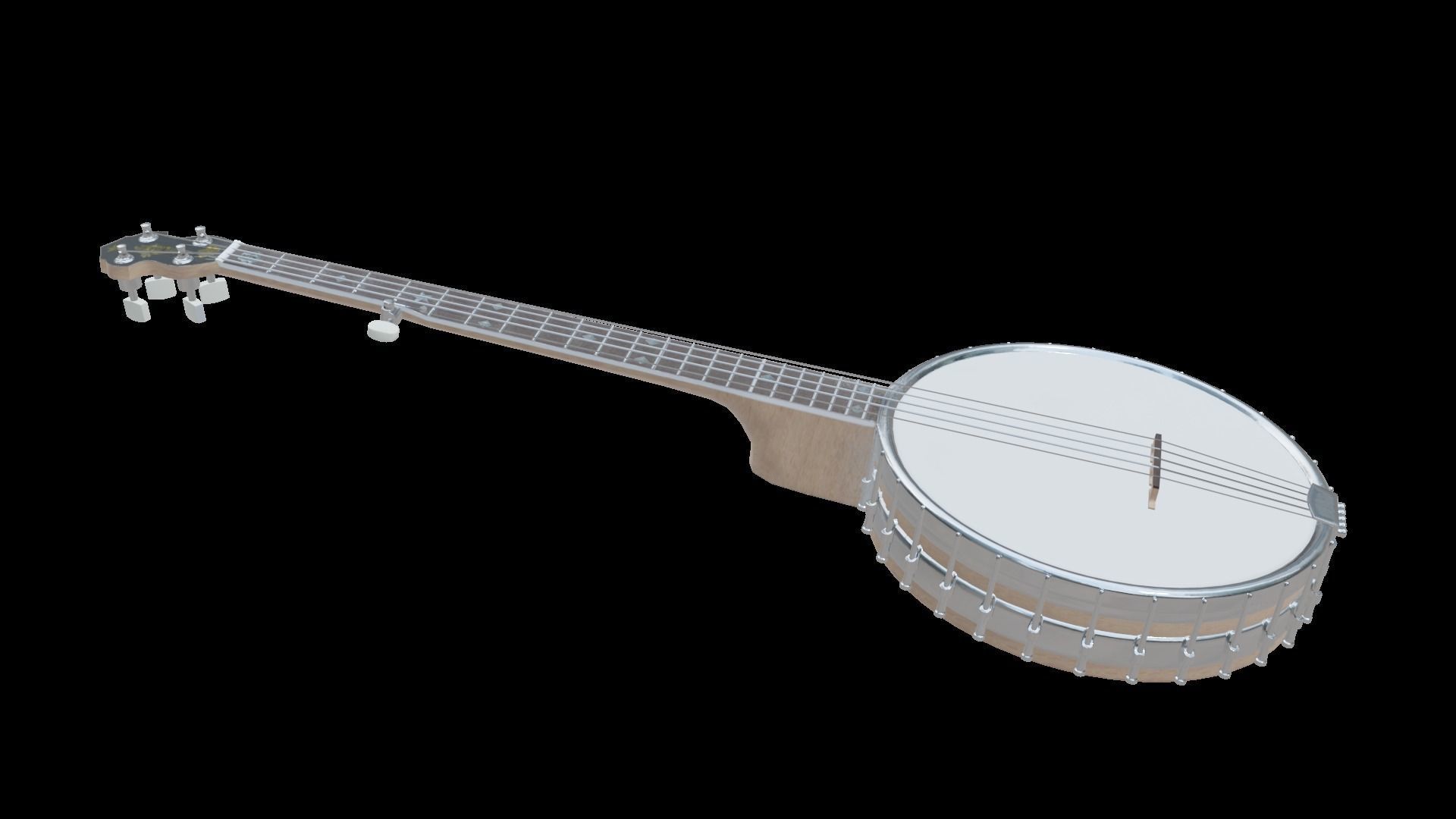 3D model Banjo VR / AR / low-poly | CGTrader
