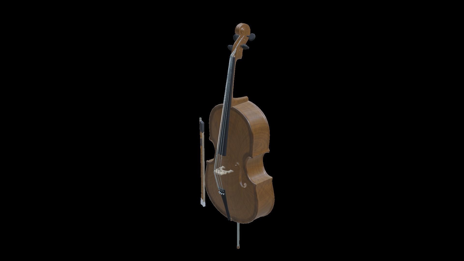3D model Cello - Violoncello VR / AR / low-poly | CGTrader