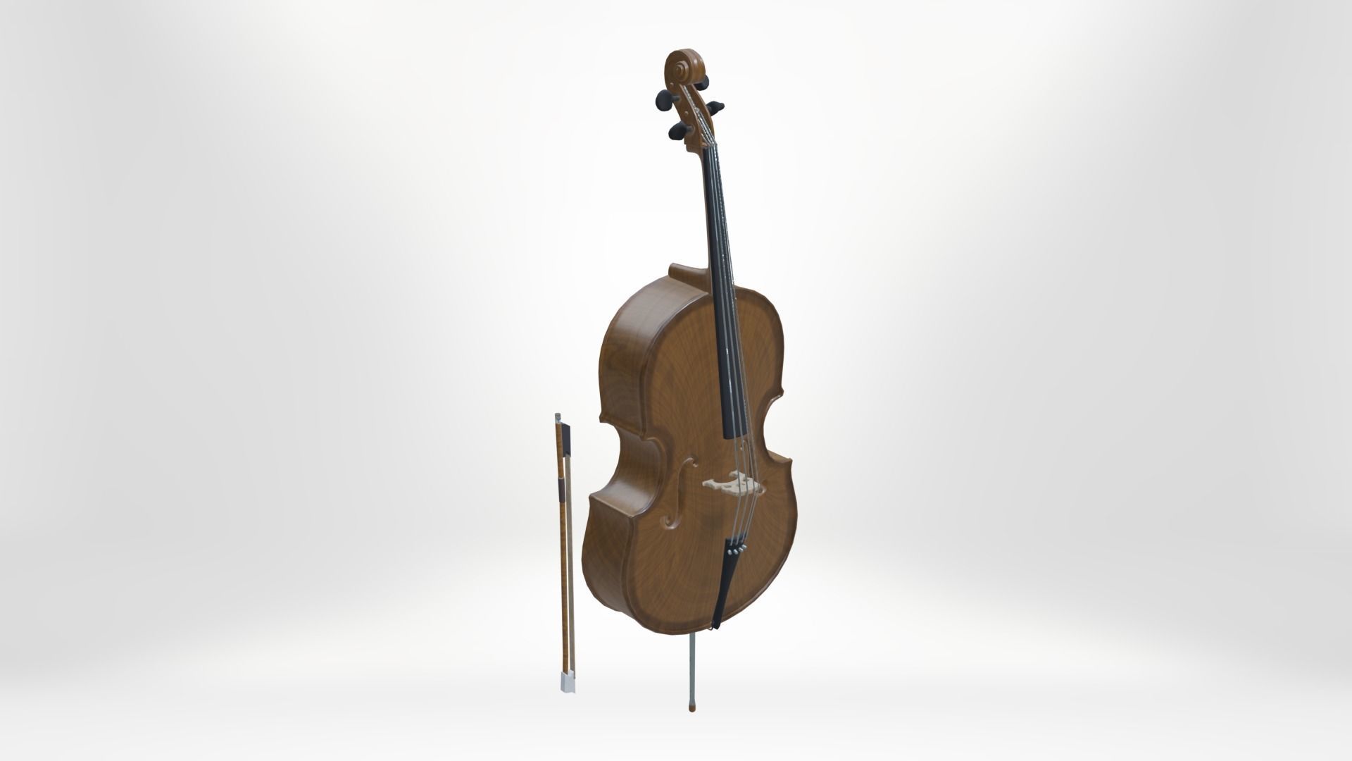 3D model Cello - Violoncello VR / AR / low-poly | CGTrader