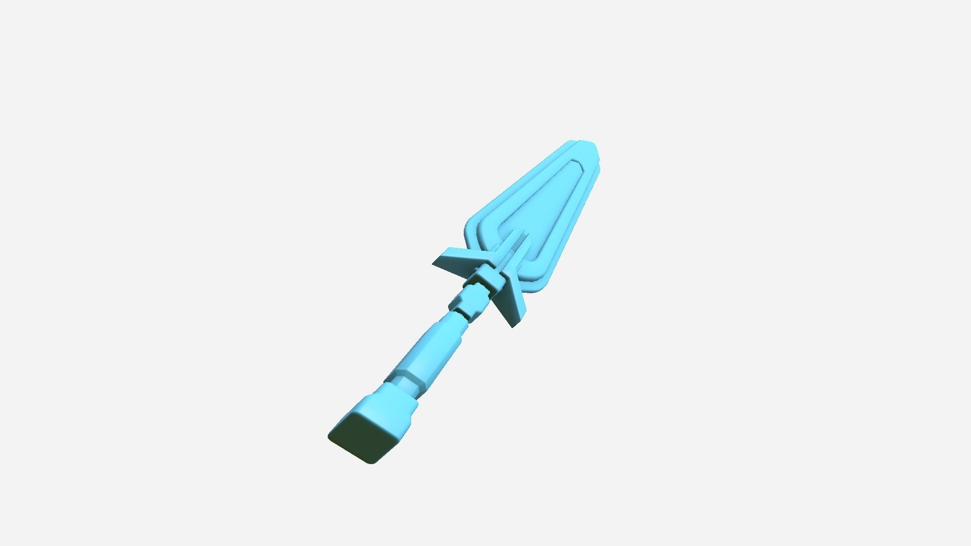 3D model SciFi Sword B06 Full White - Sci Fi Weapon Design VR / AR ...