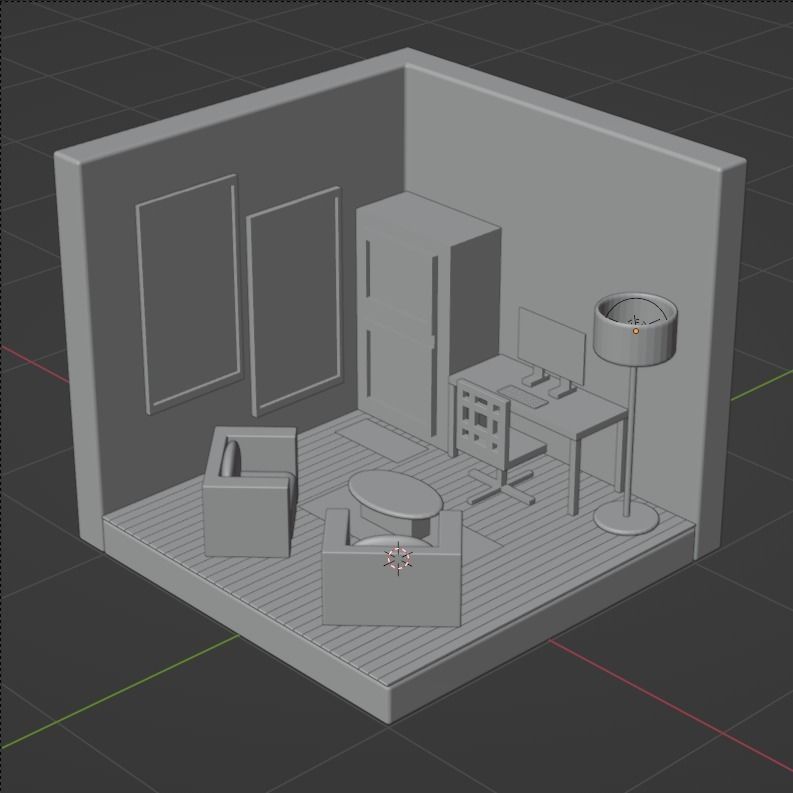 Simple Office 3D model | CGTrader