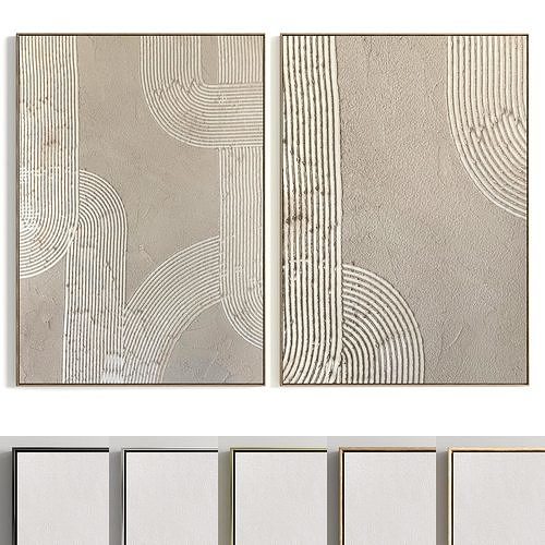 3D model Plaster Two Photo Frame 243 VR / AR / low-poly | CGTrader