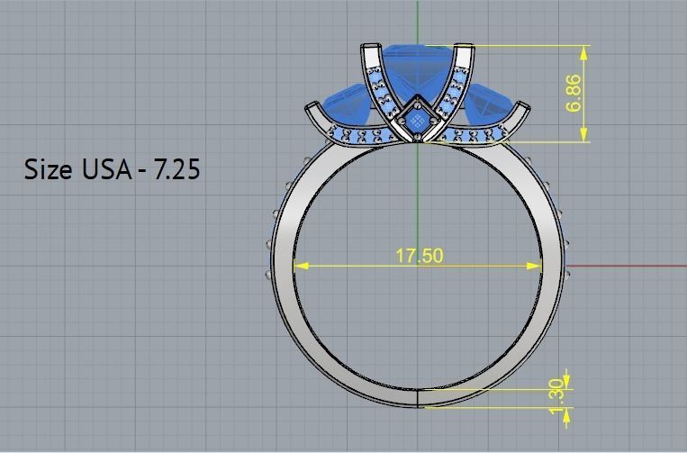 Ring Model 2238 3D model 3D printable | CGTrader