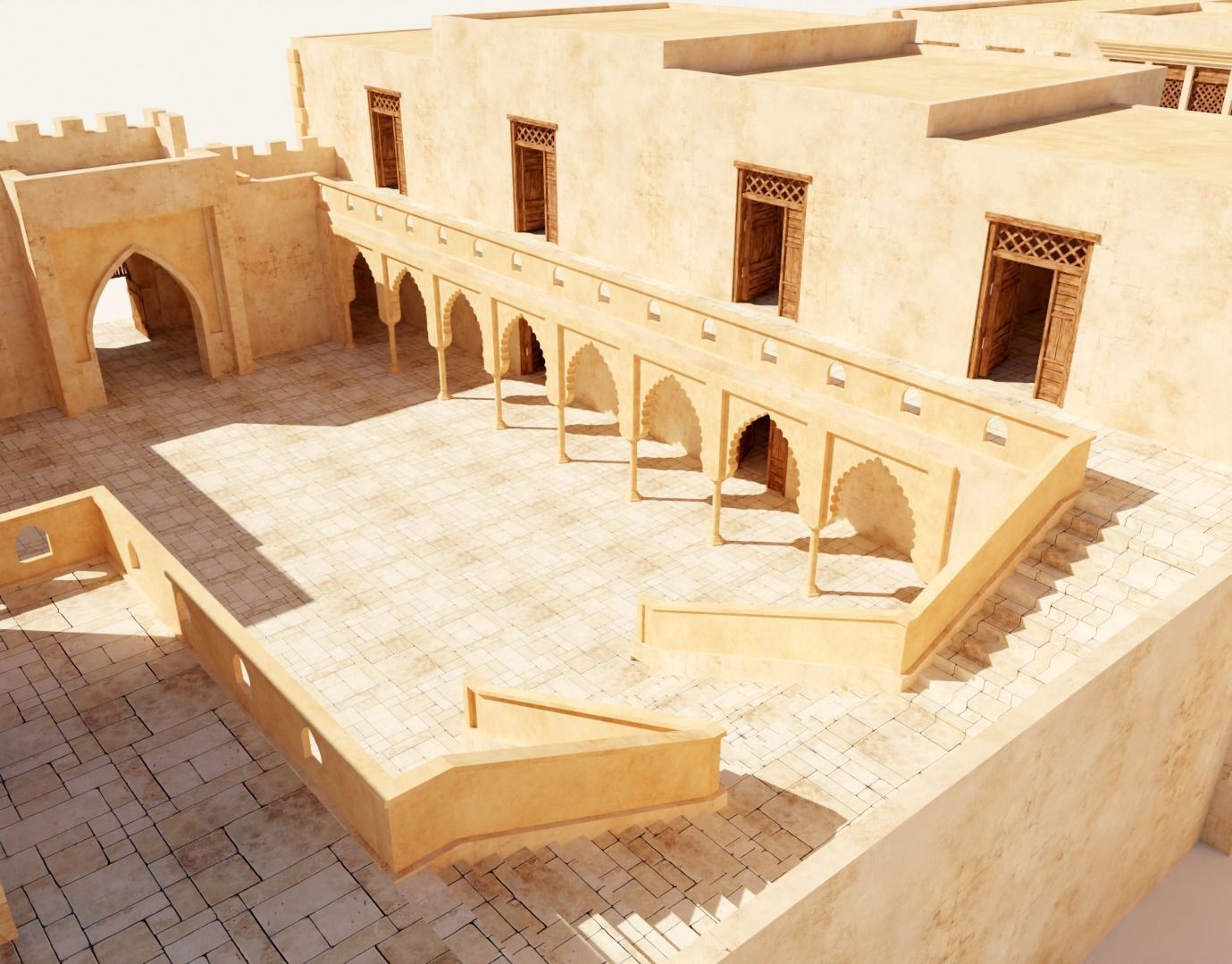 ancient desert building 3D model | CGTrader