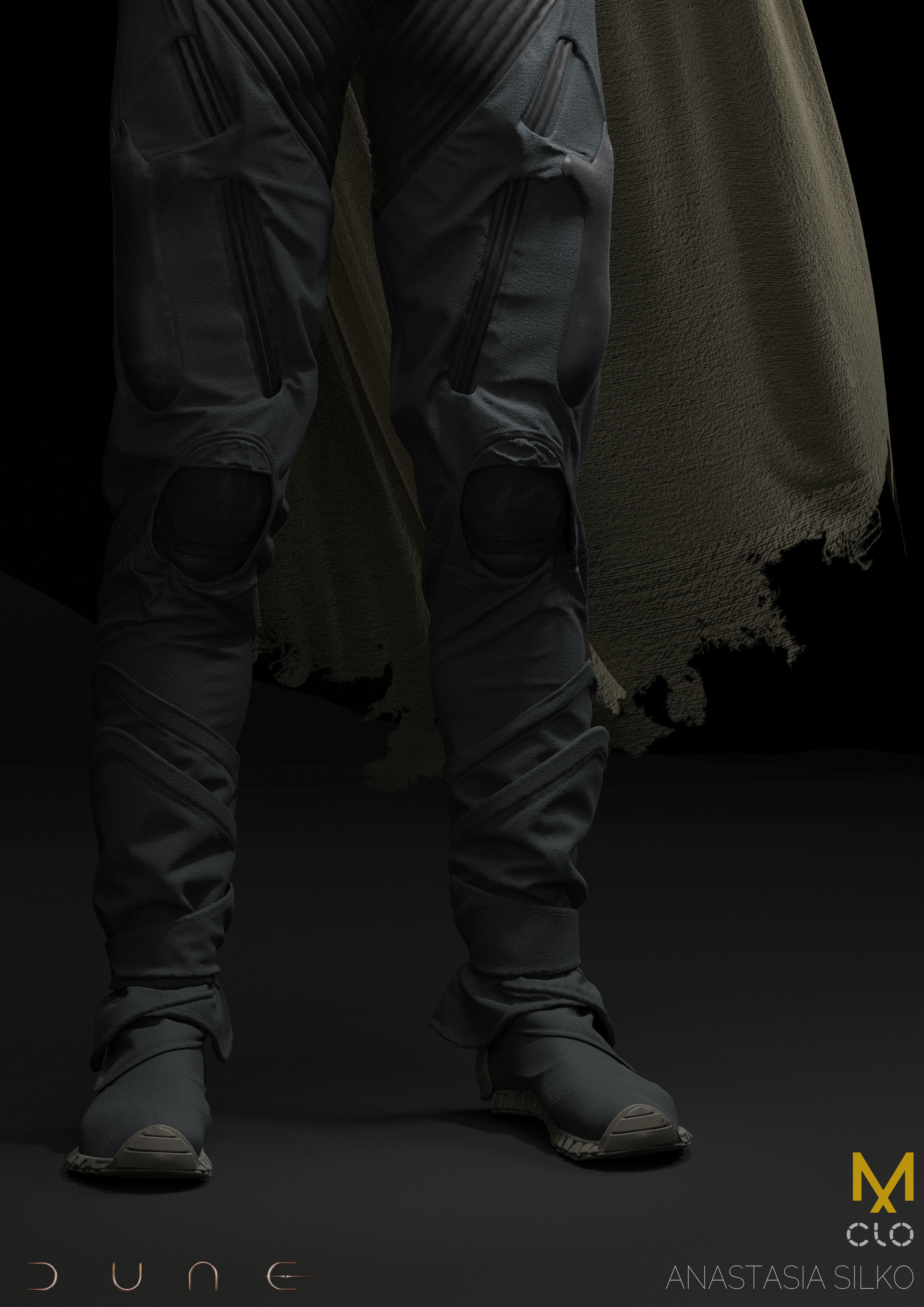 Fremen costume Dune 2021Clo3d Marvelous designer project and OBJ 3D ...