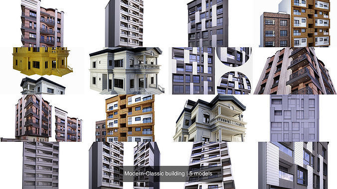 Modern-Classic building 3D Model Collection | CGTrader