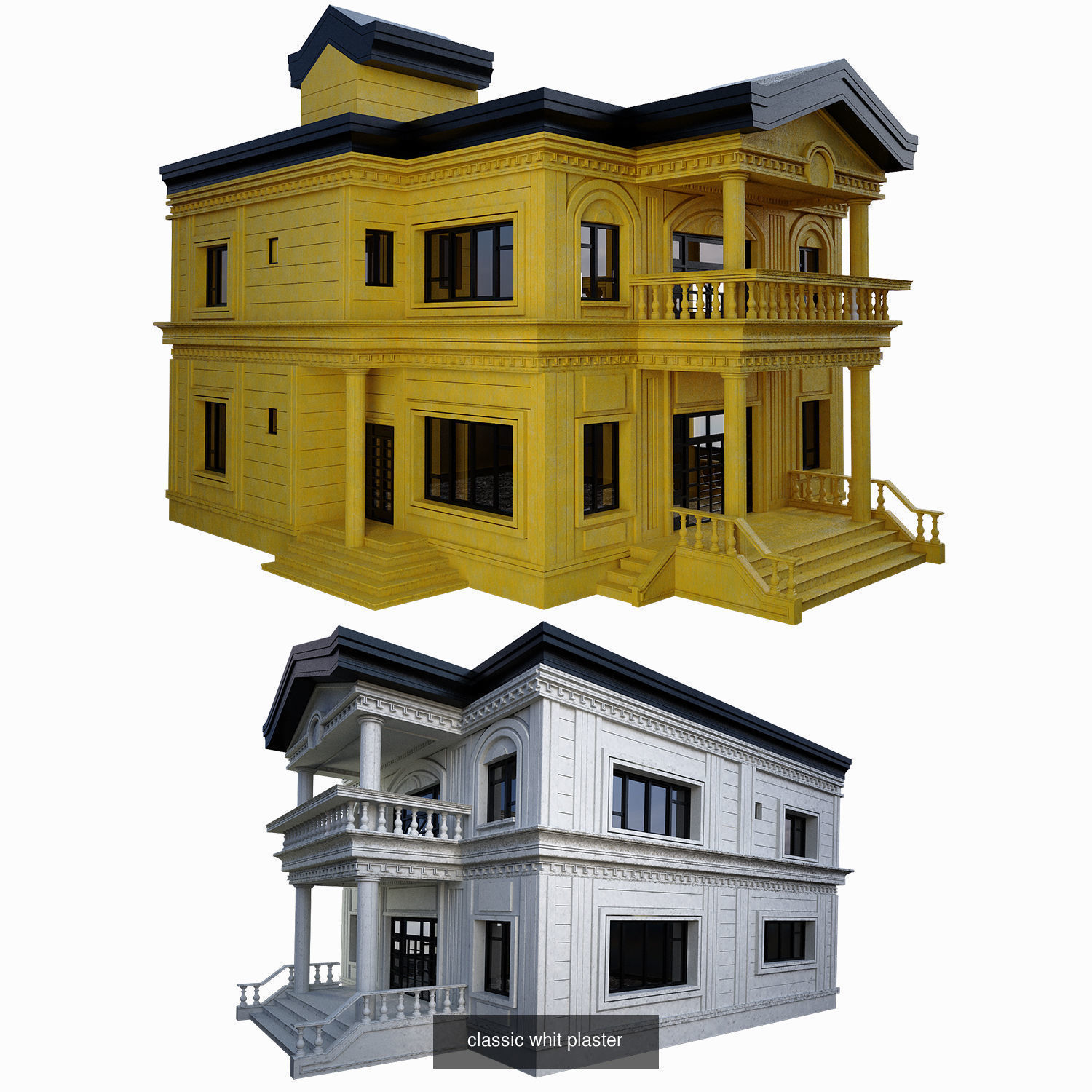 Modern-Classic building 3D Model Collection | CGTrader