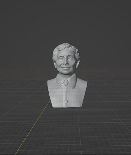 Helen Keller 3D model 3D printable | CGTrader