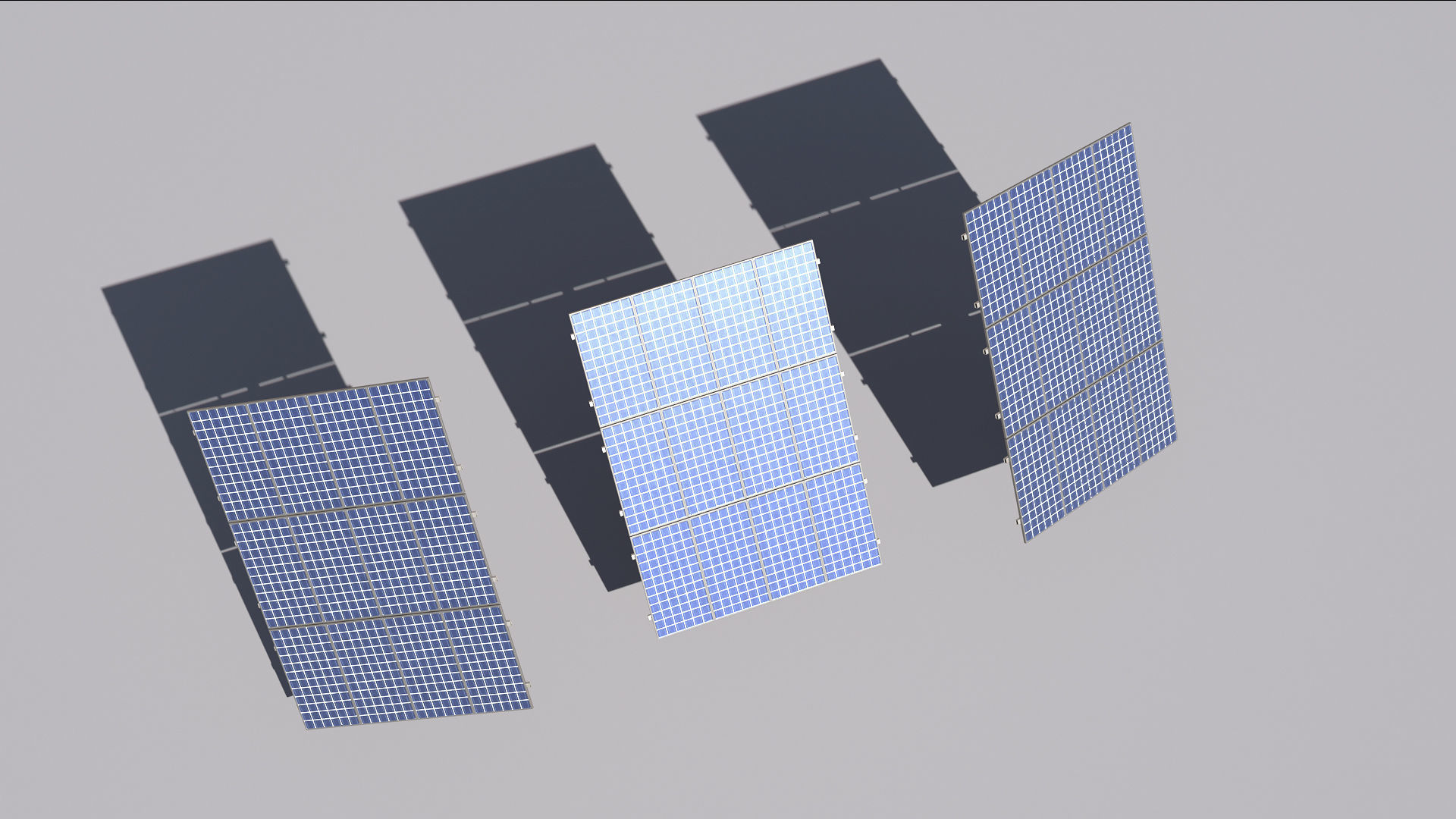 3D model Solar Panels VR / AR / low-poly | CGTrader