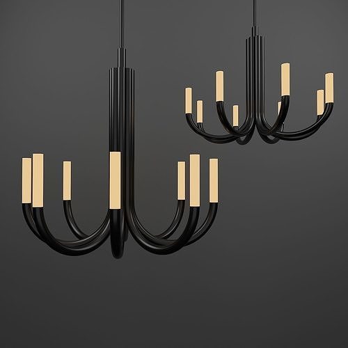 J LIGHT CHANDELIER 3D model | CGTrader