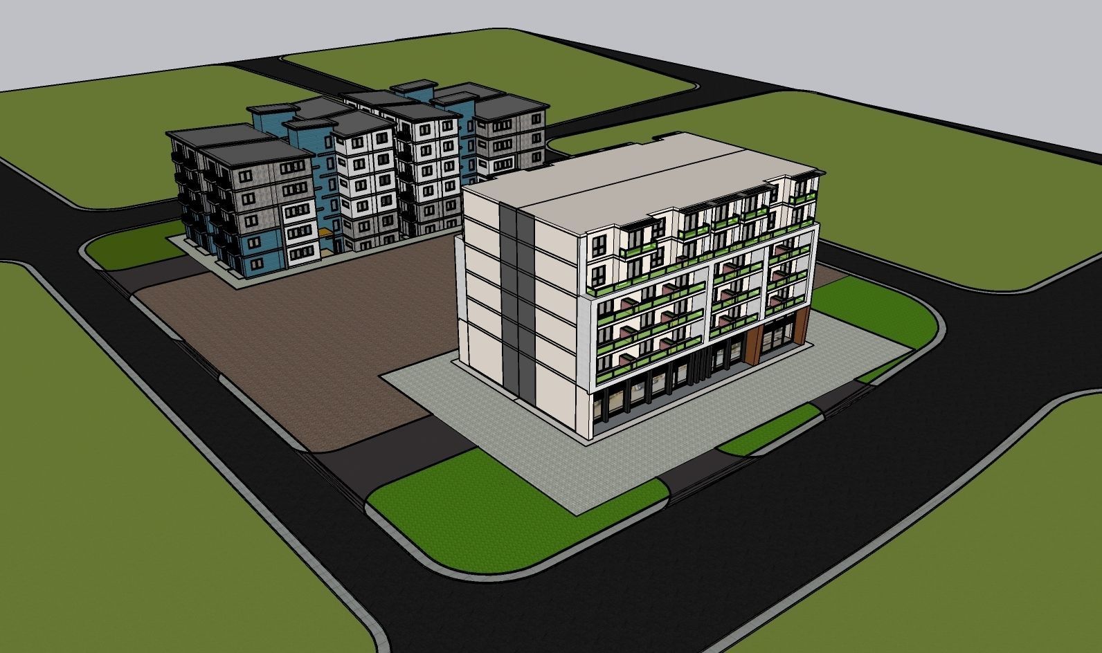 commercial building Office building 001 3D model | CGTrader