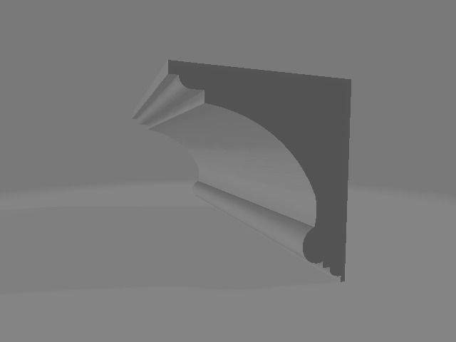 decor wall corniche 3D model | CGTrader