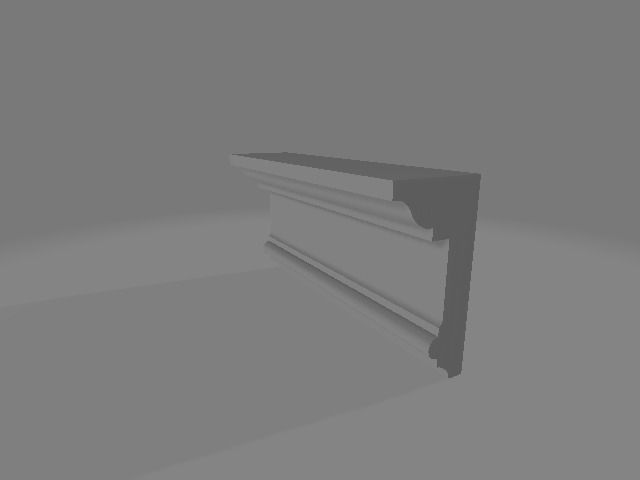 decor wall corniche 3D model | CGTrader