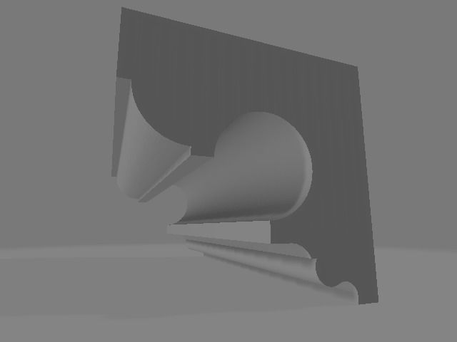 decor wall corniche 3D model | CGTrader
