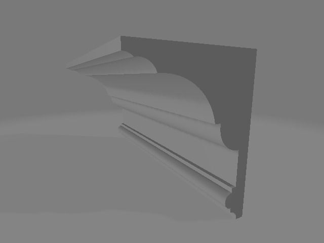 decor wall corniche 3D model | CGTrader