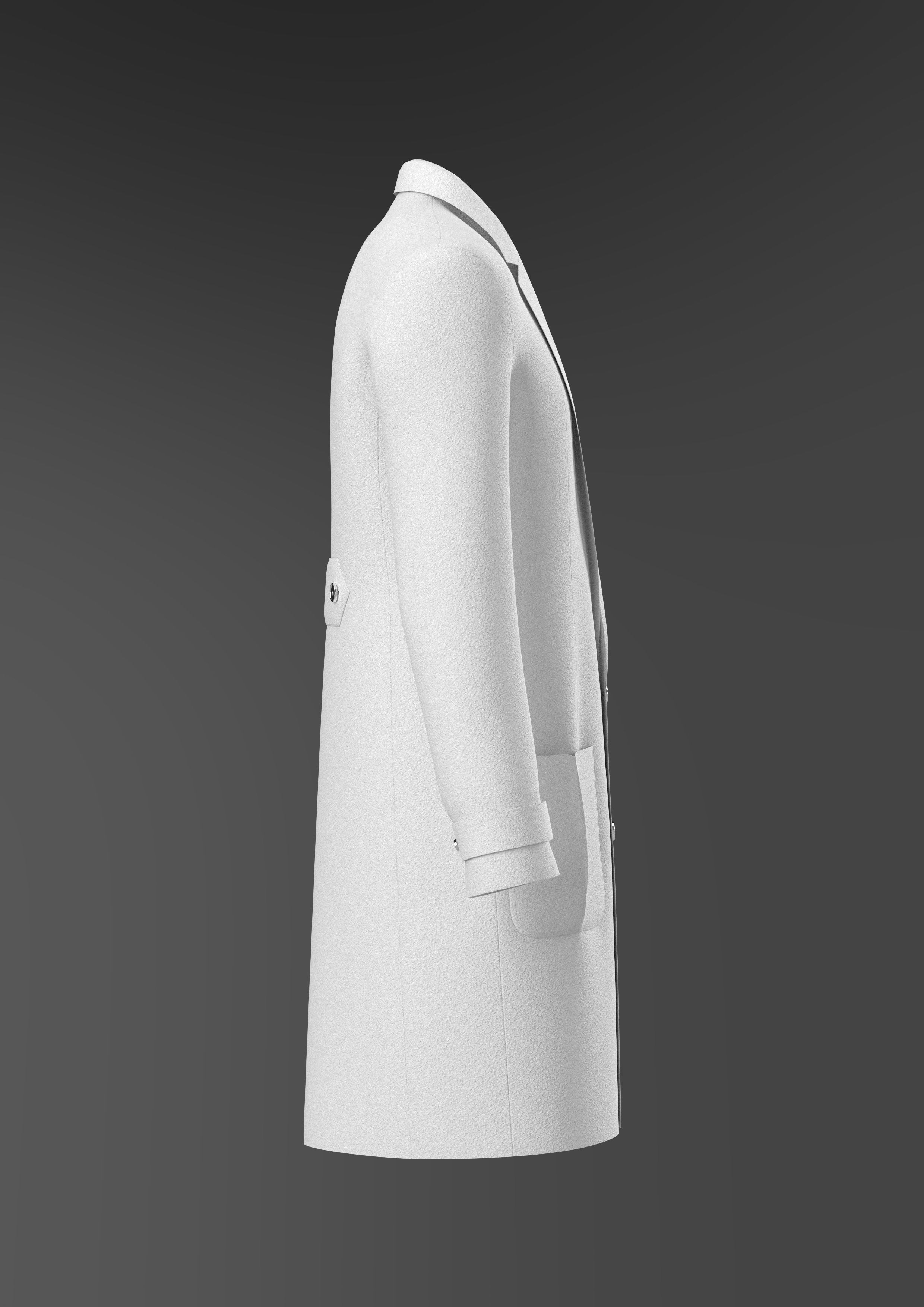 Crombie coat men 3DClo Marvelous Clothes 3D Model 3D model | CGTrader