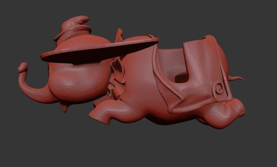 Dumbo Ride Funfair cart flying elephants 3D model 3D printable | CGTrader