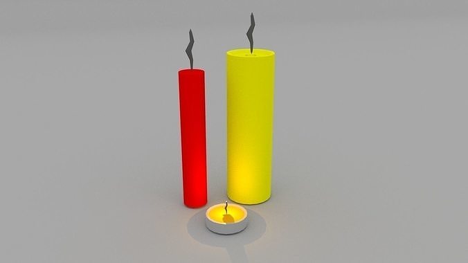 Candles 3d model candle and candle 3D model | CGTrader