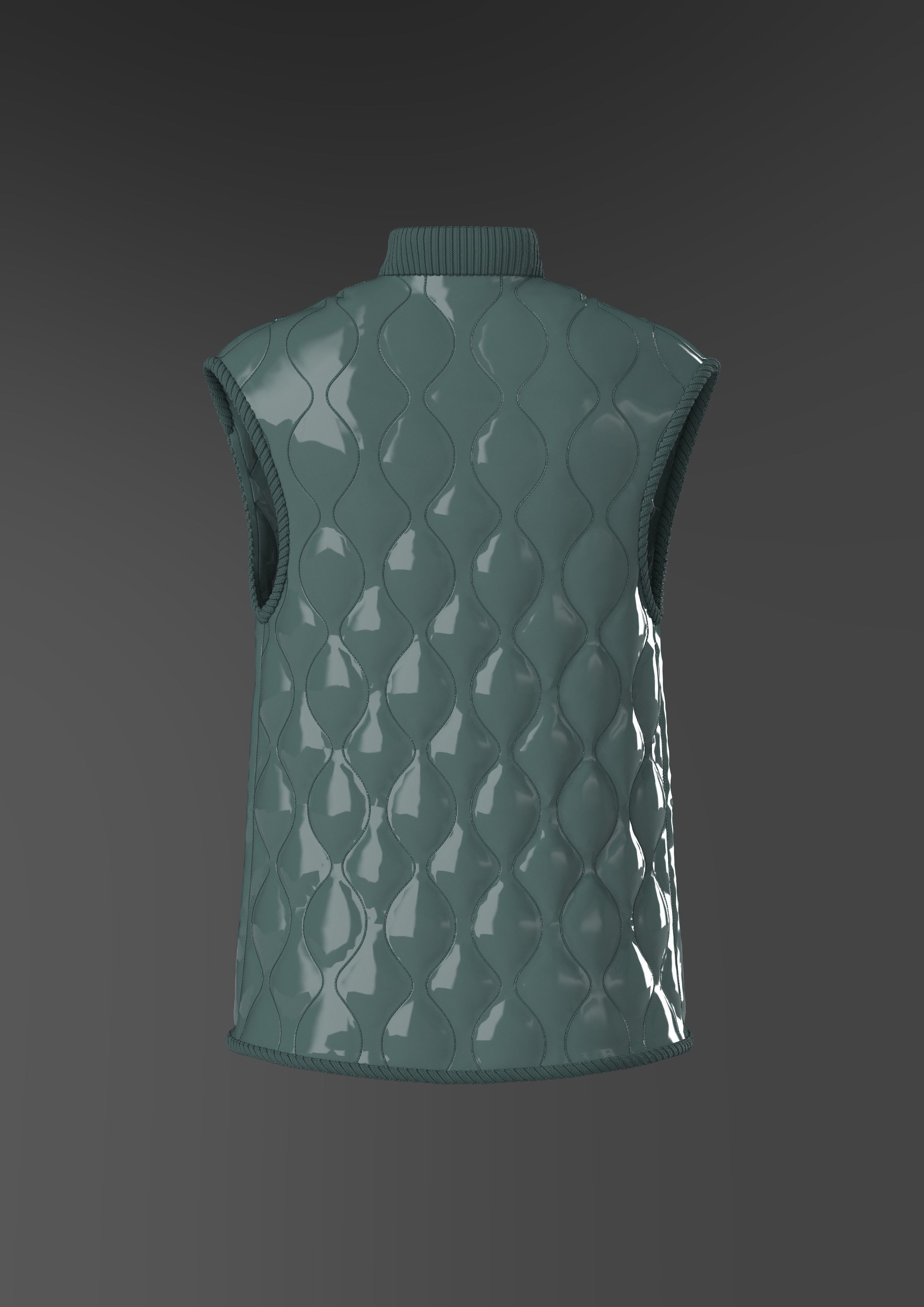 Quilted gilet women 3DClo Marvelous Model Design Garment 3D model | CGTrader