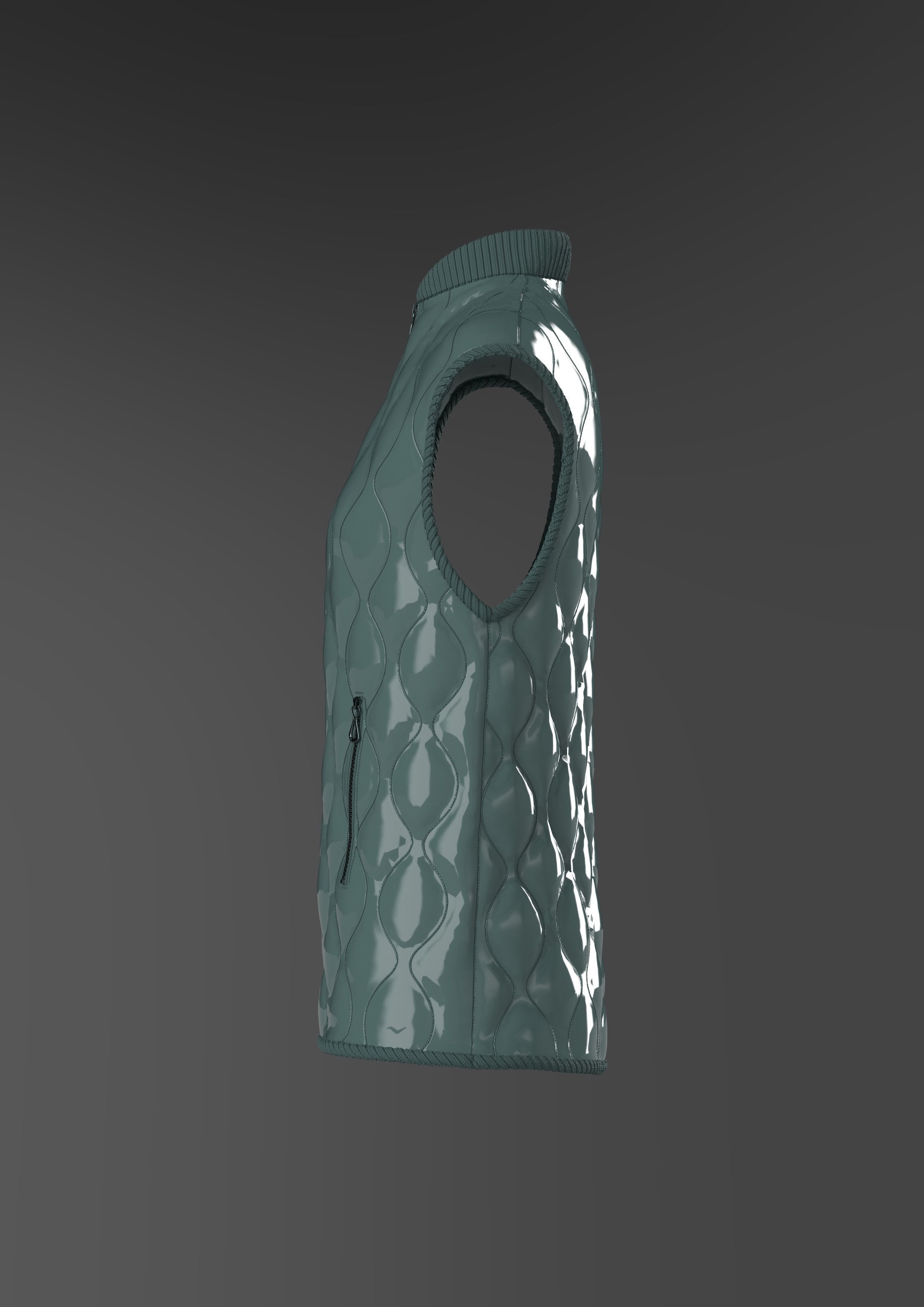 Quilted gilet women 3DClo Marvelous Model Design Garment 3D model | CGTrader