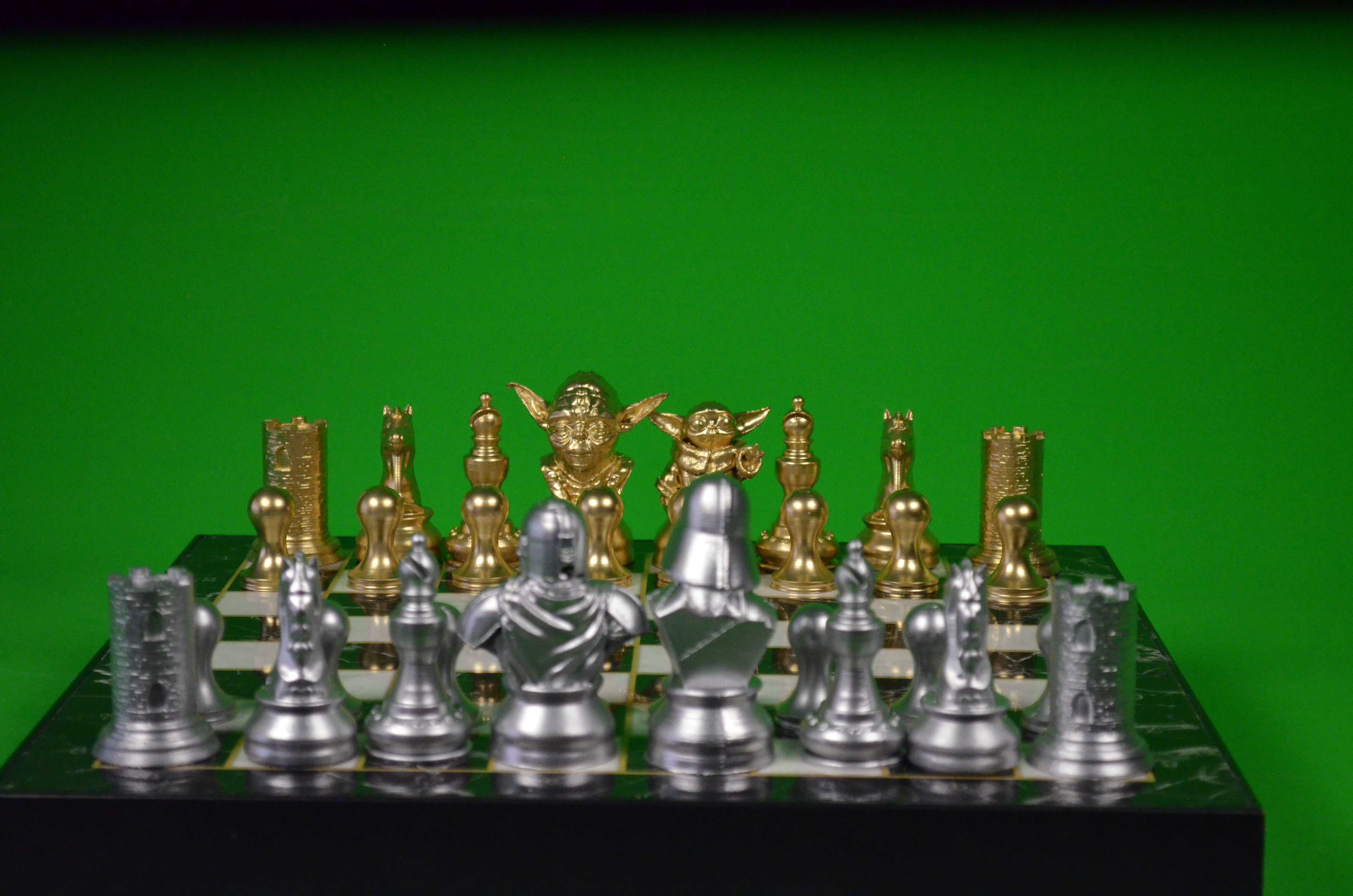 Starwars Figures Chess Set STL file Full 3D model 3D printable | CGTrader