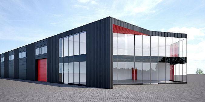 Logistics center 3D model | CGTrader