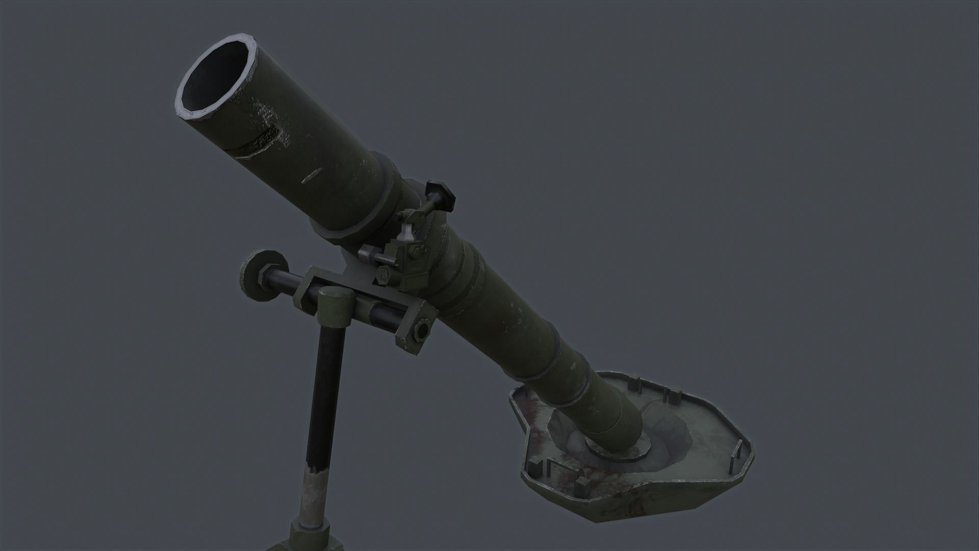 3D model PBP-172 120mm mortar china PLA VR / AR / low-poly | CGTrader