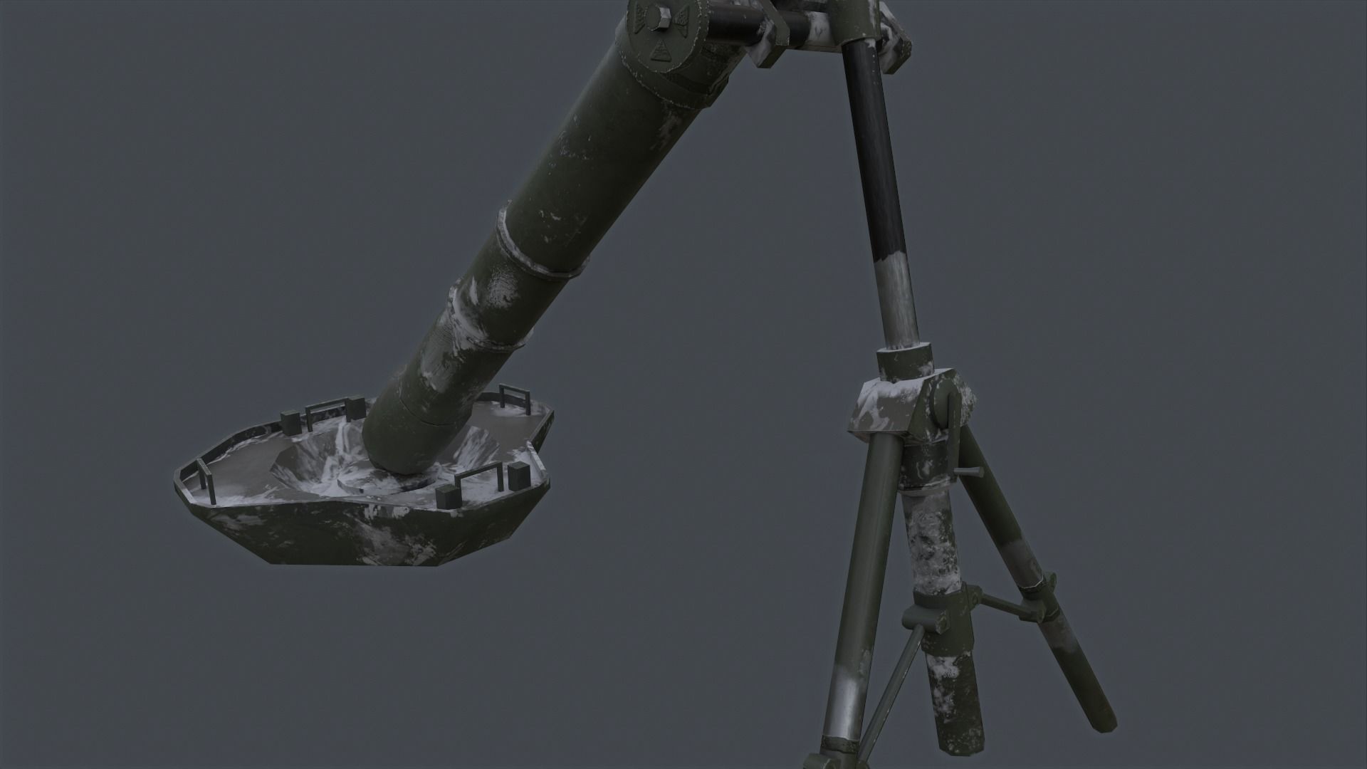 3D model PBP-172 120mm mortar china PLA VR / AR / low-poly | CGTrader