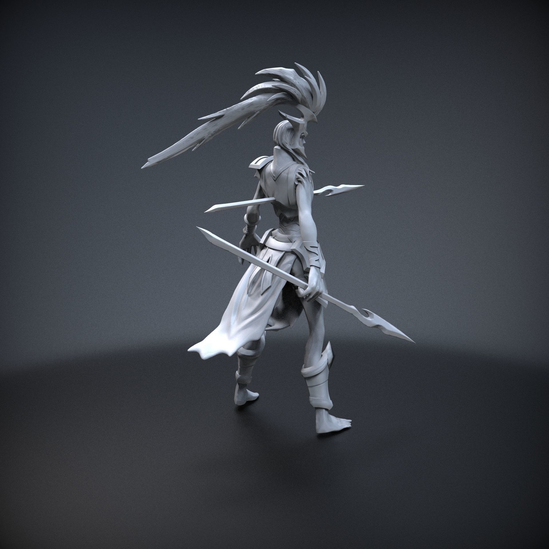 STL Kalista League of legends 3d print 3D model 3D printable | CGTrader