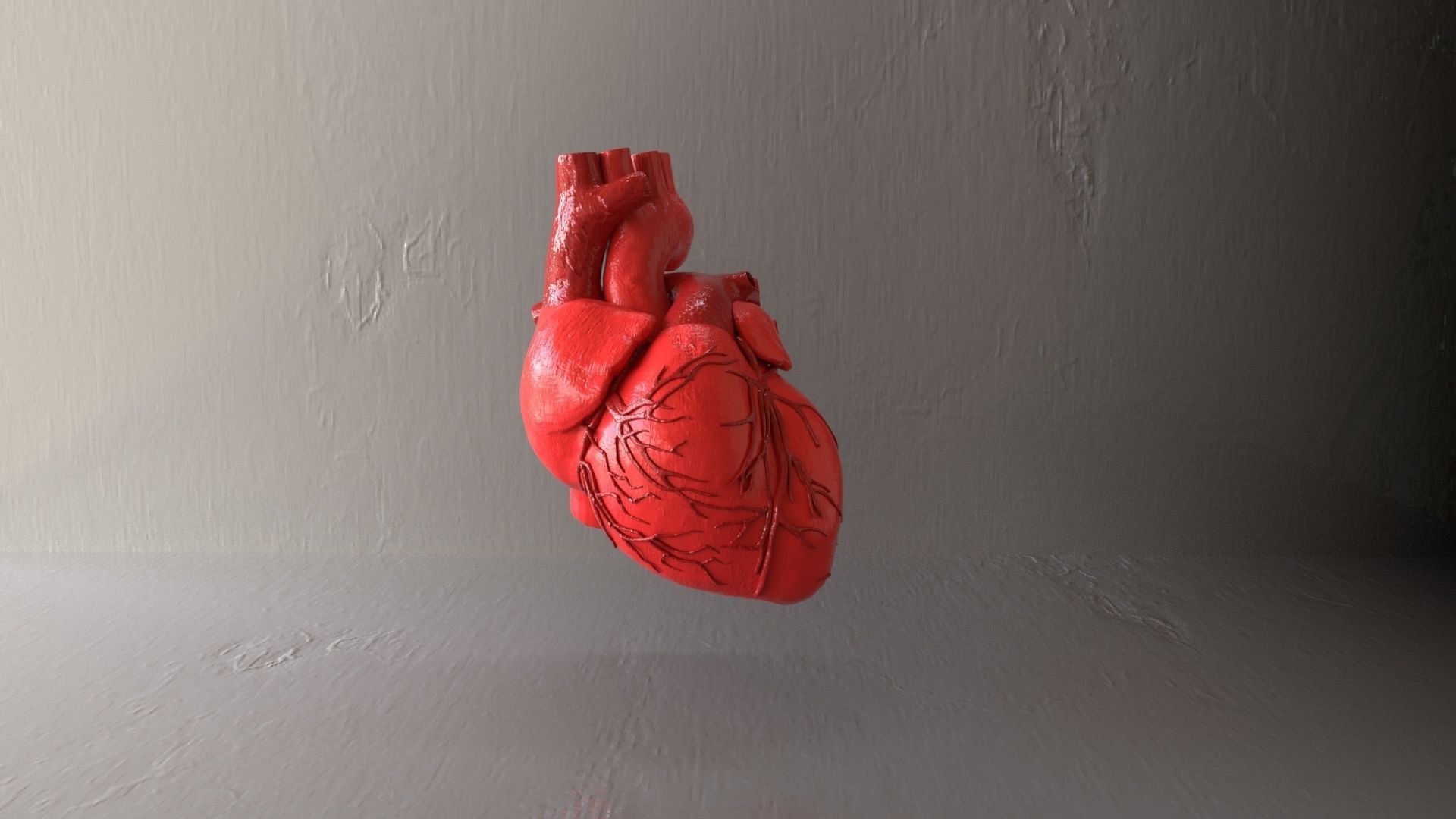 3D model Realistic Human Heart 3D Model V2 Organ VR / AR / low-poly ...