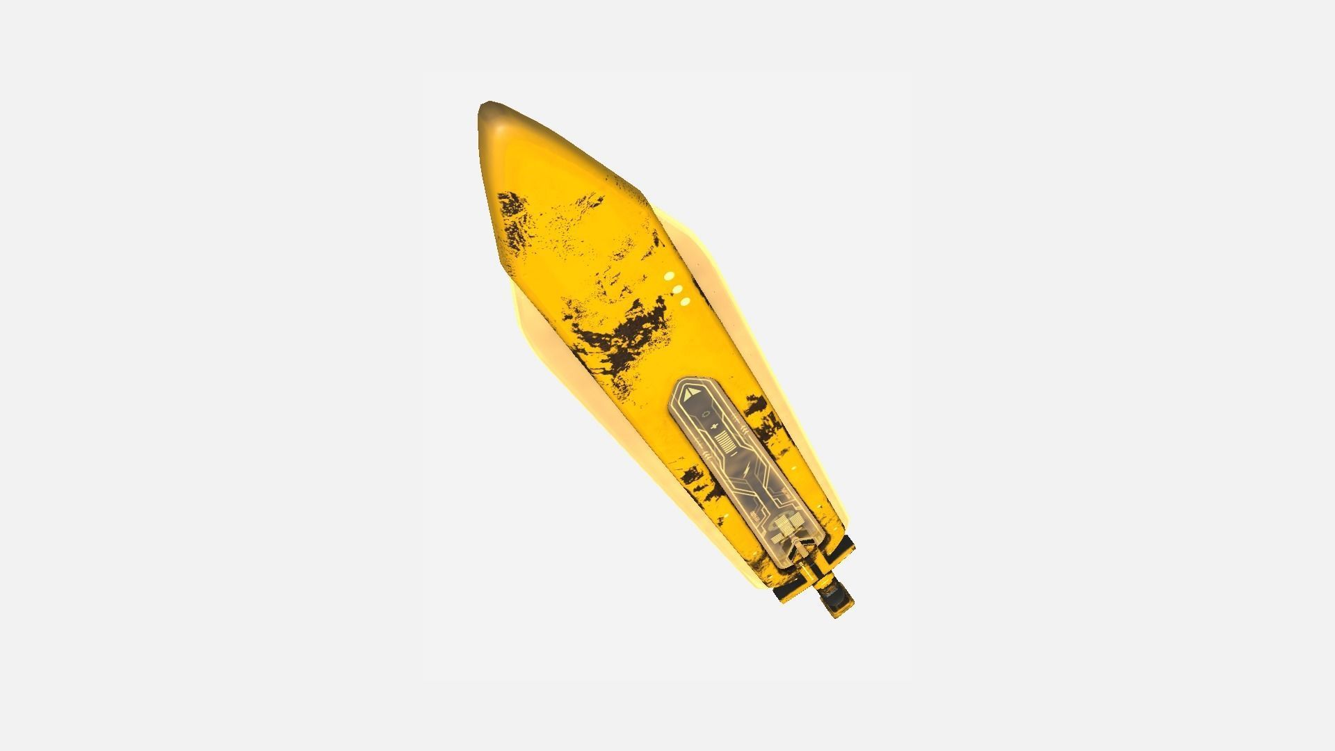 3D model SciFi Sword B08 Yellow - Sci Fi Weapon Design VR / AR / low ...