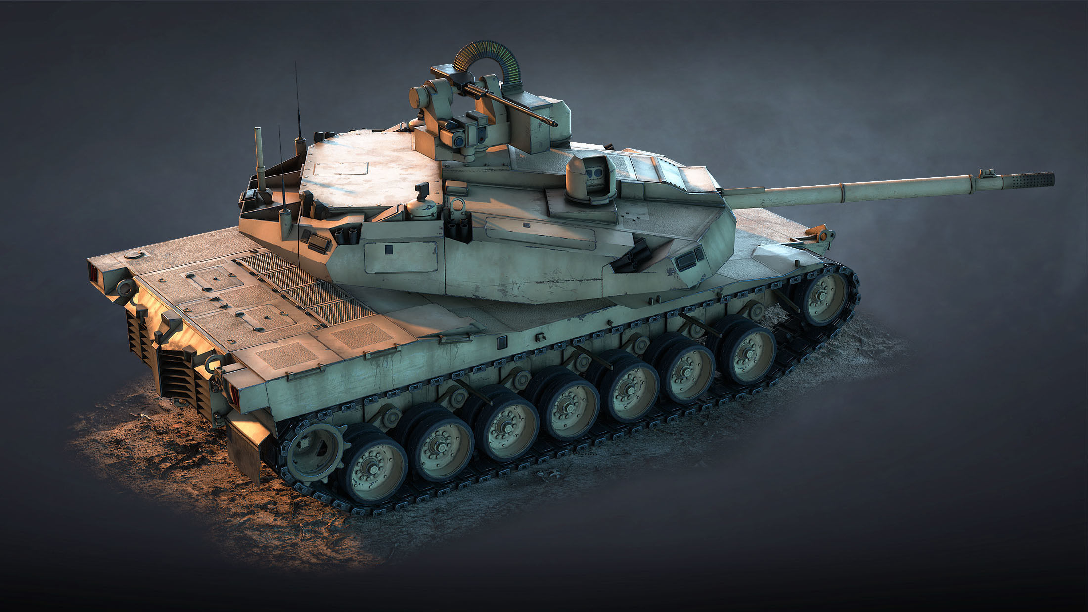 3D model AbramsX VR / AR / low-poly | CGTrader