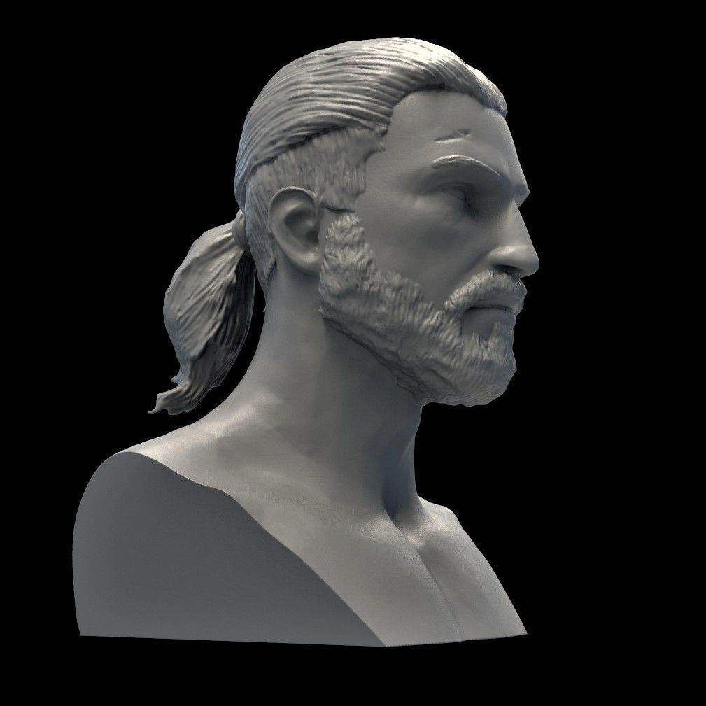 Witcher Geralt of Rivia 3D model 3D printable | CGTrader
