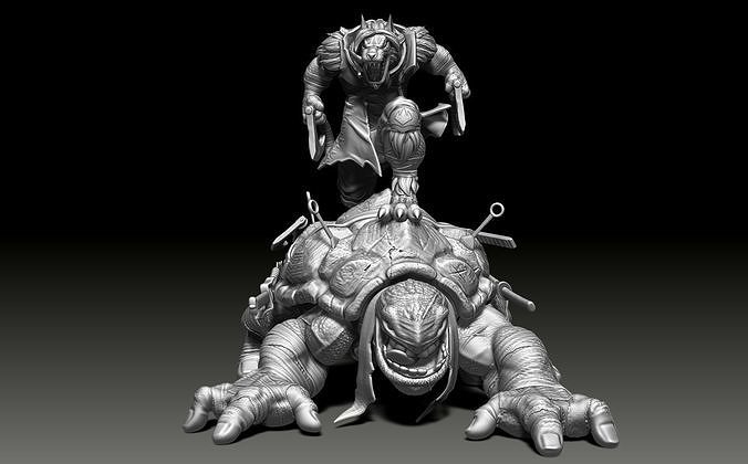 Rhazar and Tokka Foot Clan TMNT 3D model 3D printable | CGTrader