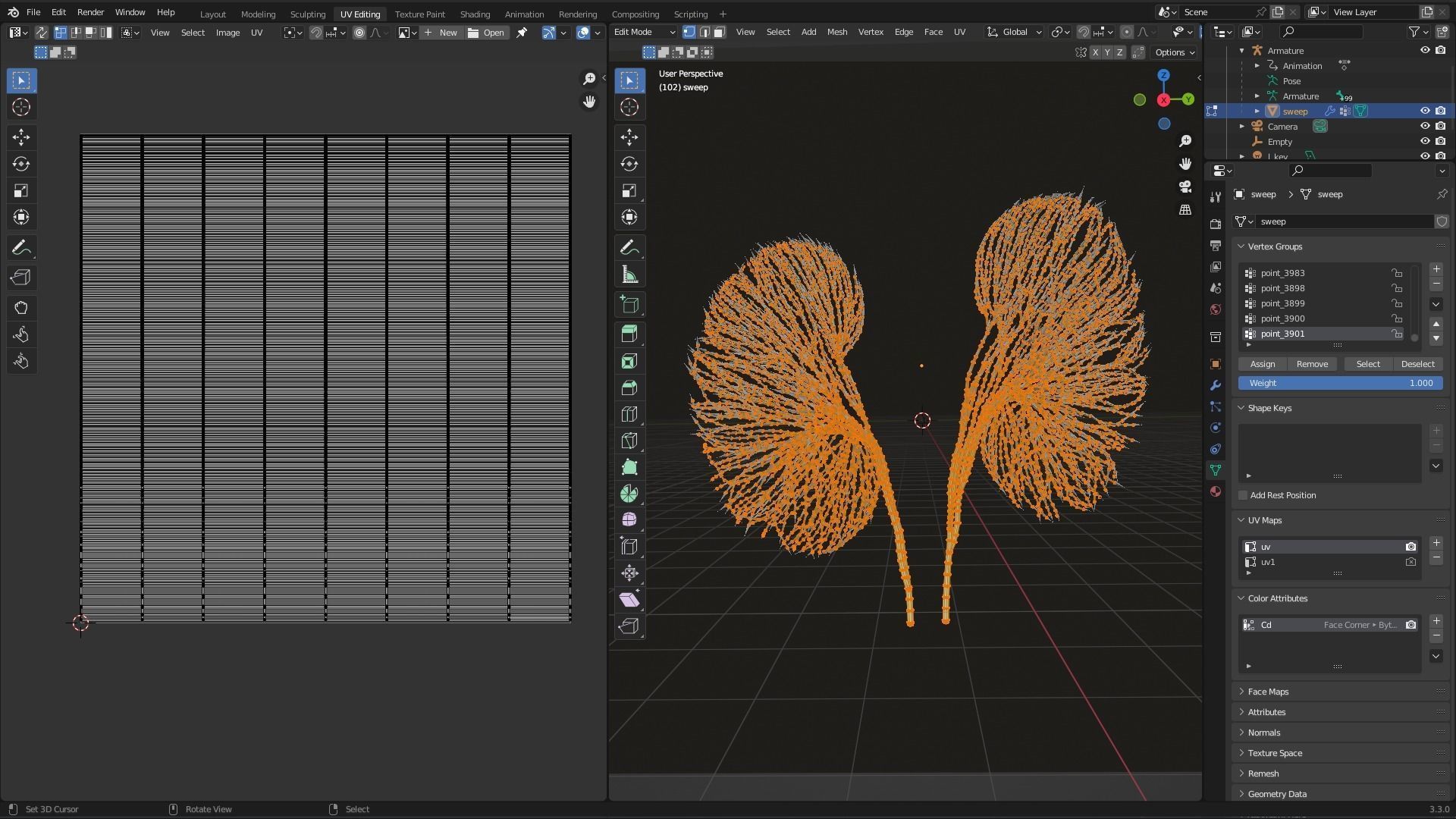 Human kidney made out of lines Unrolling growing animation 3D model ...