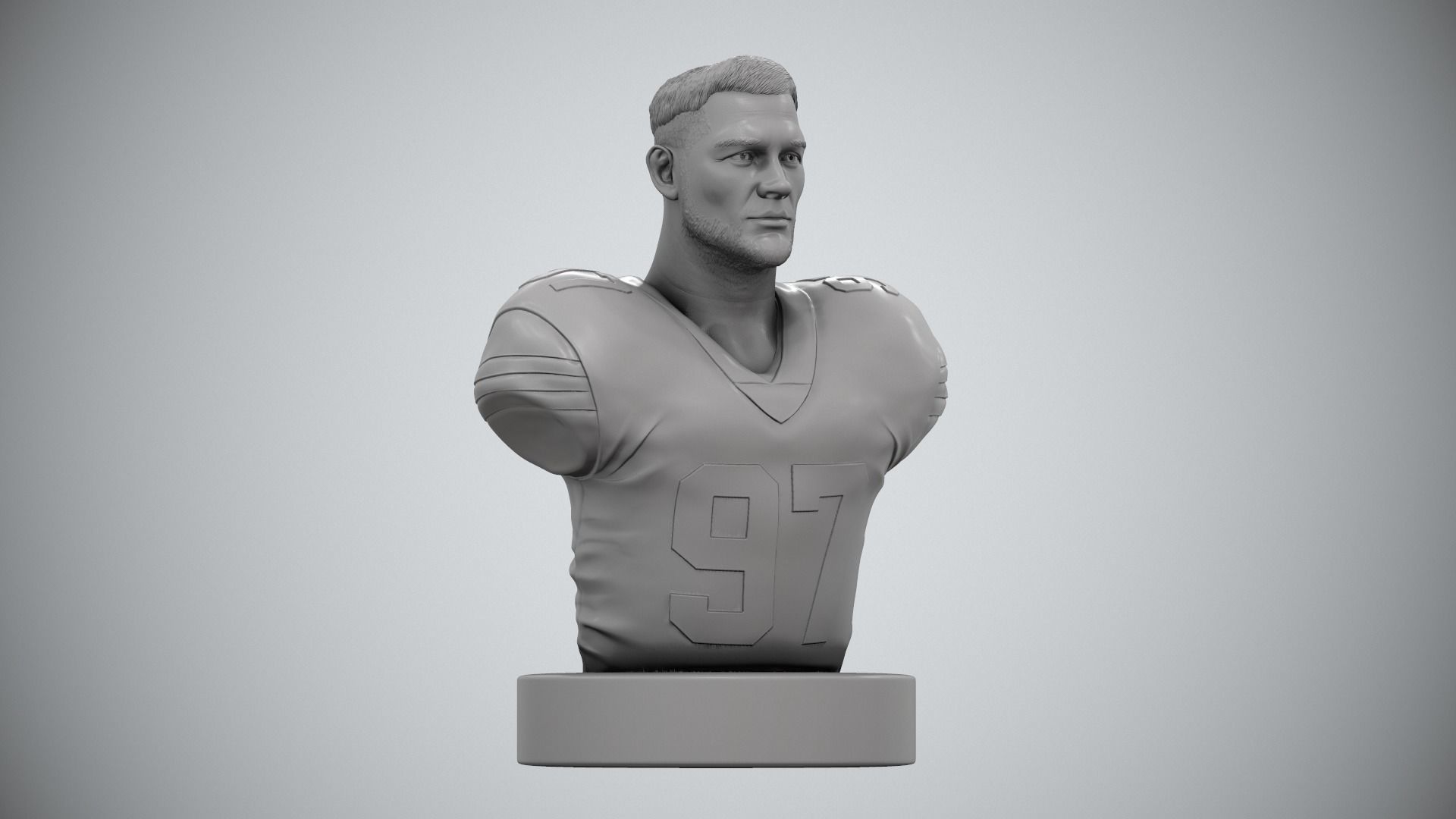 Nick Bosa 3D model 3D printable | CGTrader
