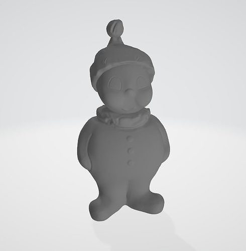 Snowman 3D model 3D printable | CGTrader
